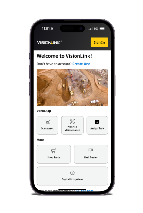 VisionLink Construction and Heavy Equipment Telematics Software