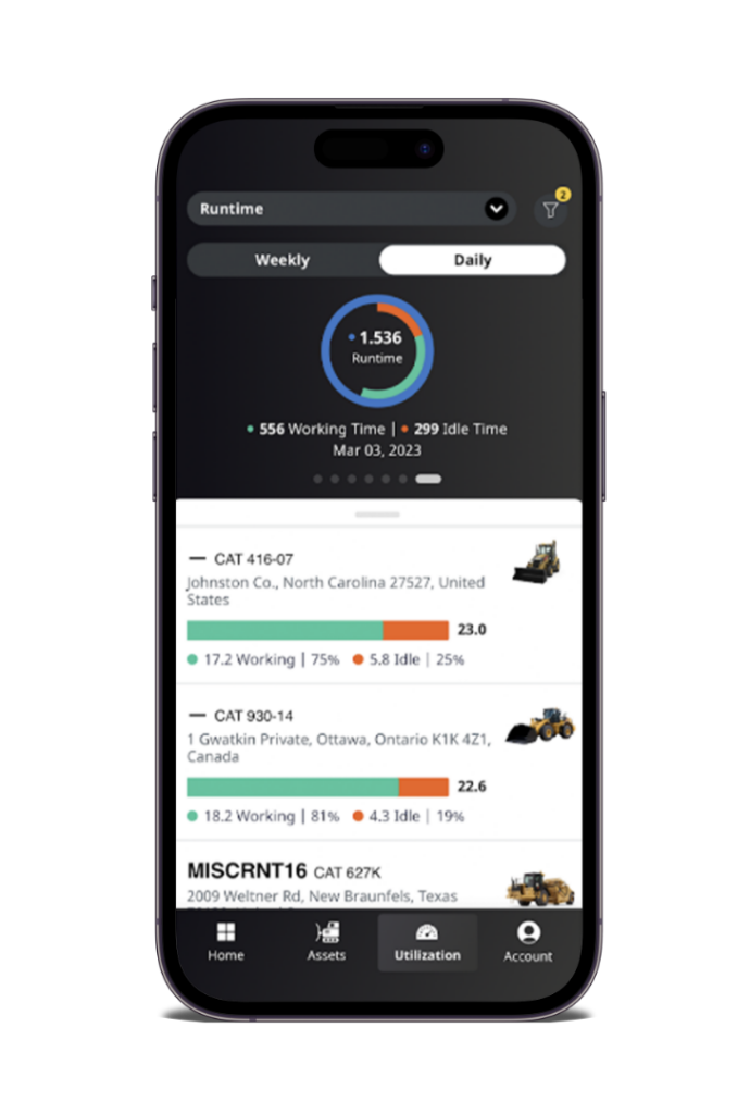 VisionLink Construction and Heavy Equipment Telematics Software