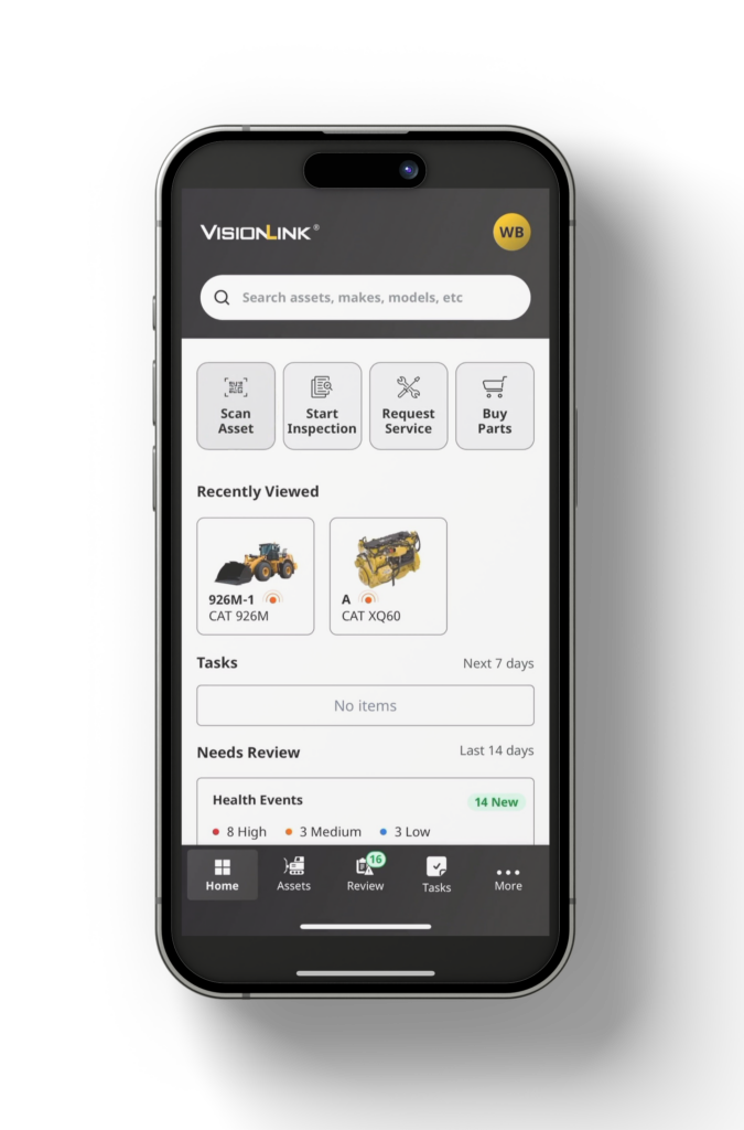 VisionLink Construction and Heavy Equipment Telematics Software