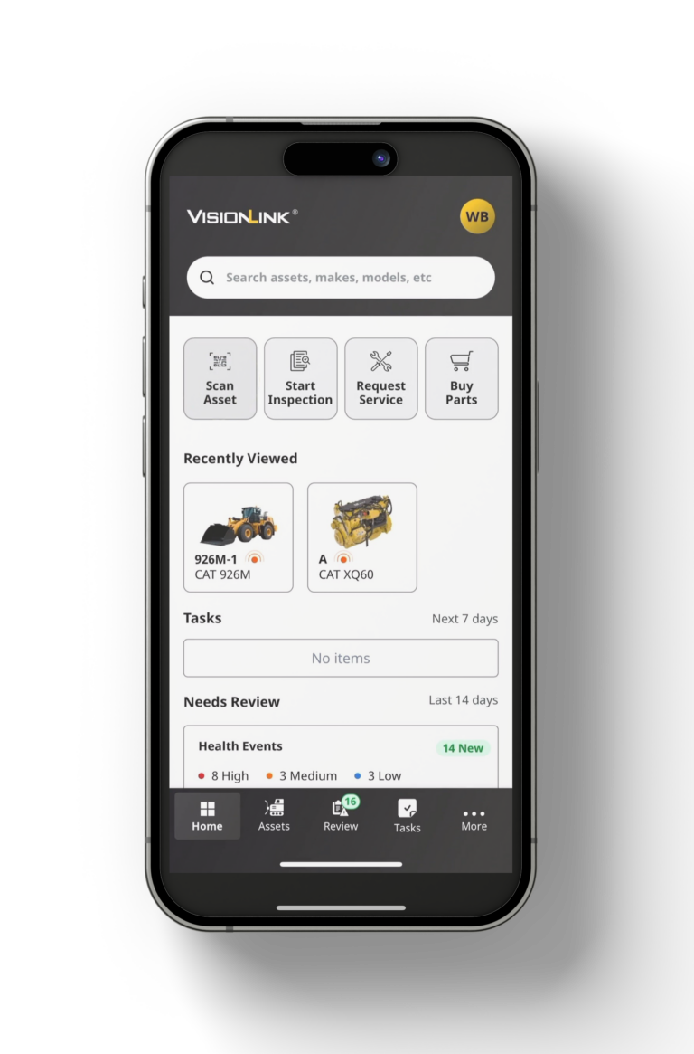 VisionLink Construction and Heavy Equipment Telematics Software